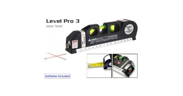 Лазерен нивелир - Laser Level Pro 3 с ролетка 2,5 метра на топ цена ...