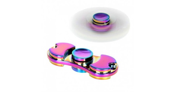 Разноцветен спинер Finger Spinner с два лъча на топ цена — Онтайм