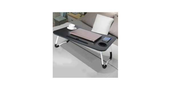 Масичка за лаптоп 60 х 40см, отделение за таблет и чаша на топ цена ...